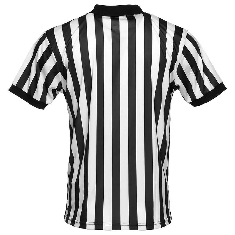 Striped-Referee-Shirt-Men-s-Basketball-Soccer-Football-V-Neck-Referee ...