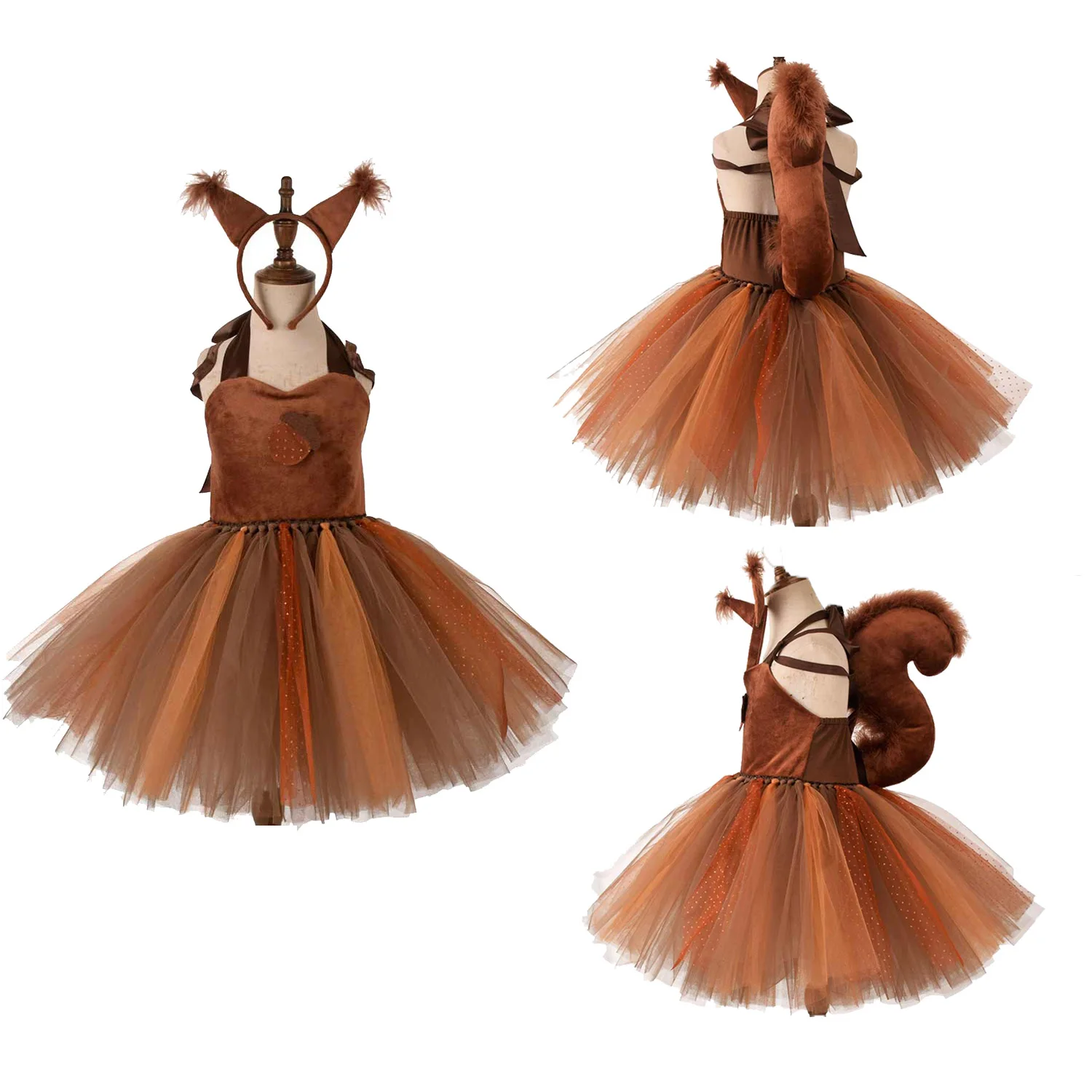 Kids-Children-Cute-Animal-Squirrel-Cosplay-Dress-Girl-Costume-Roleplay ...