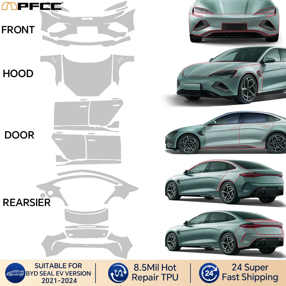 For BYD Seal EV Version 2021 2022 2023 2024 TPU Paint Protection Film ...