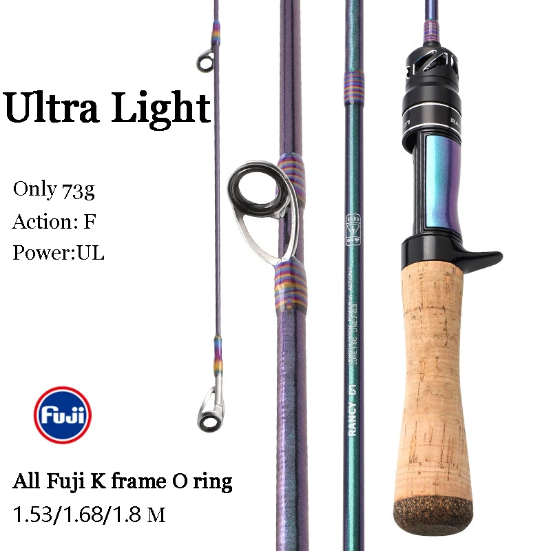 Mavllos Rancy FUJI Fishing Rod Solid UL Tip Lure 0.6-8g Fast Action ...