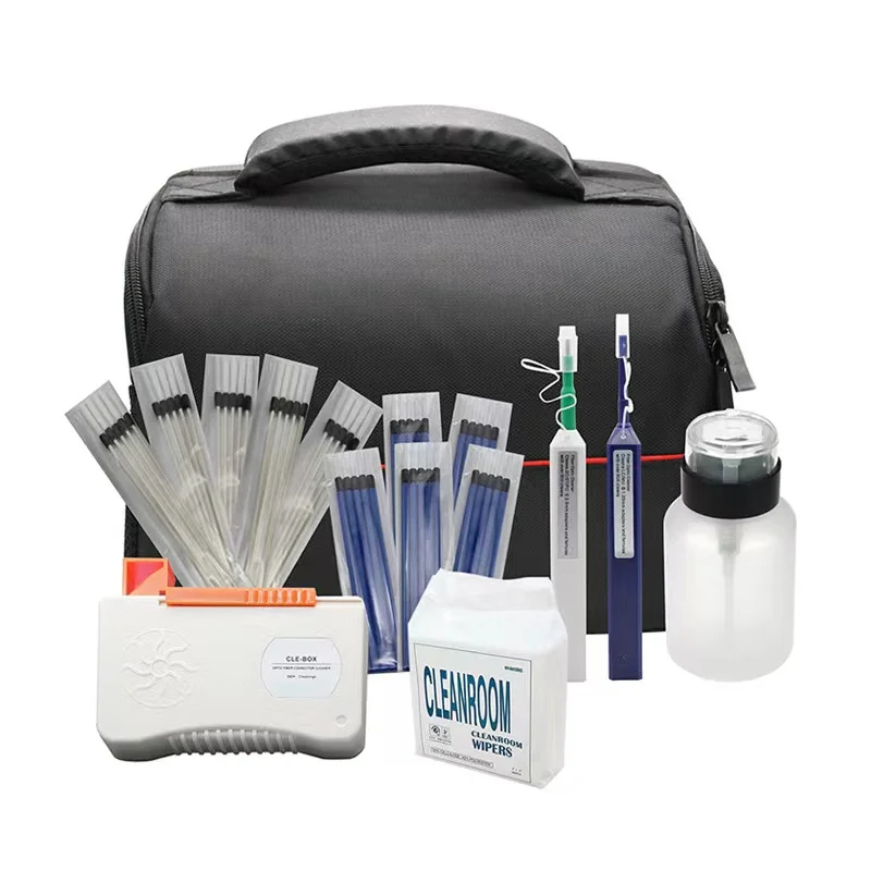 New 8 in 1 Fiber Optic Cleaning Kit Fiber Cleaning Box Fiber Cleaning ...