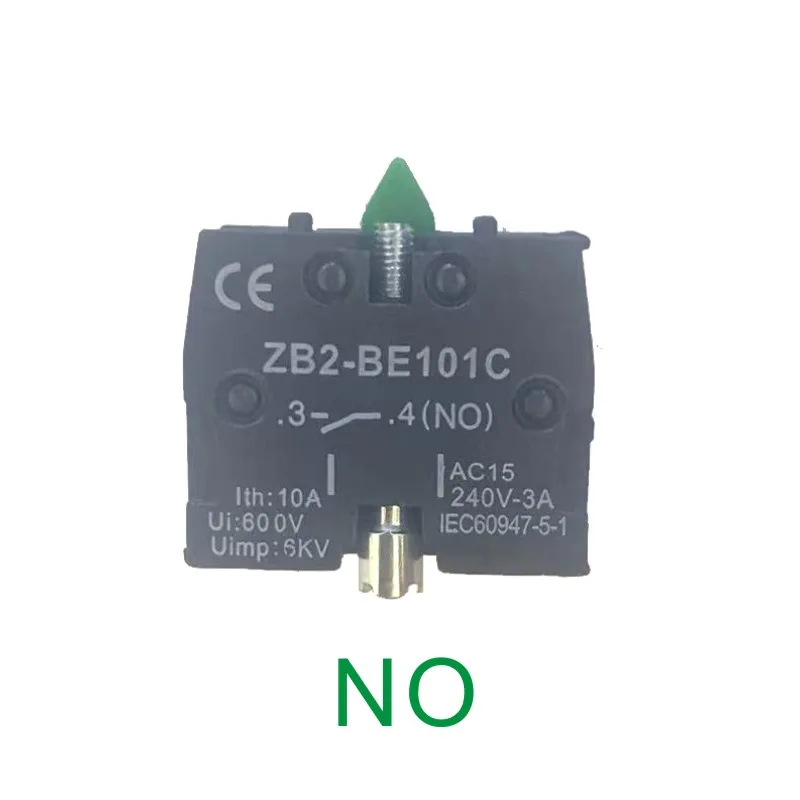 10pcs-XB2-Push-Button-Switch-ZB2-BE102C-NC-Contact-Module-ZB2-BE101C-NO ...