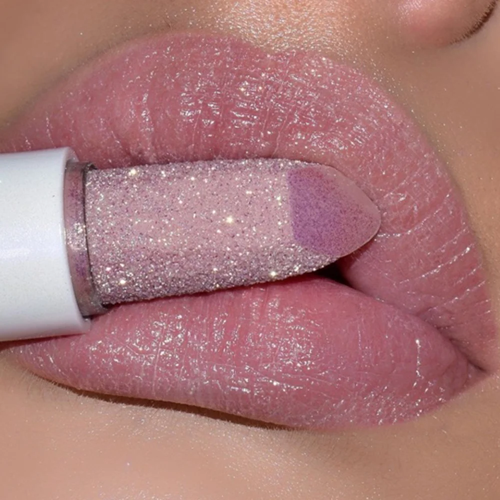 Lápiz labial mate con cambio de temperatura, lápiz labial de diamante ...