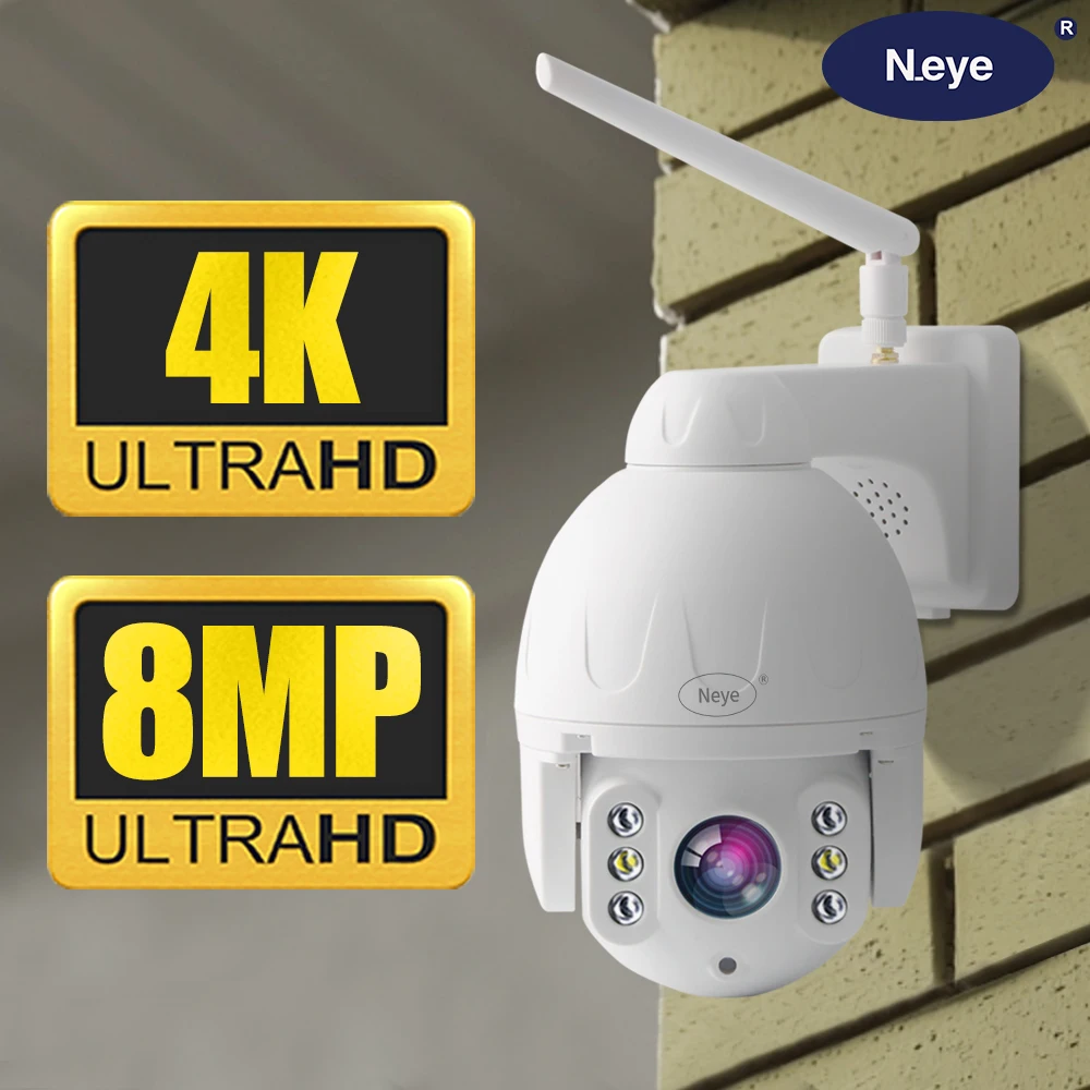 Neye 4k 8mp Hd Wifi Câmera Ip Ao Ar Livre 5x Zoom Digital Ai Humano ...