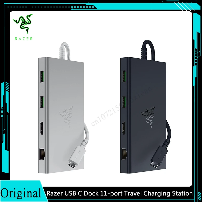 Razer-USB-C-Dock-11-port-Travel-Charging-Station-for-Windows-Mac-Laptop ...