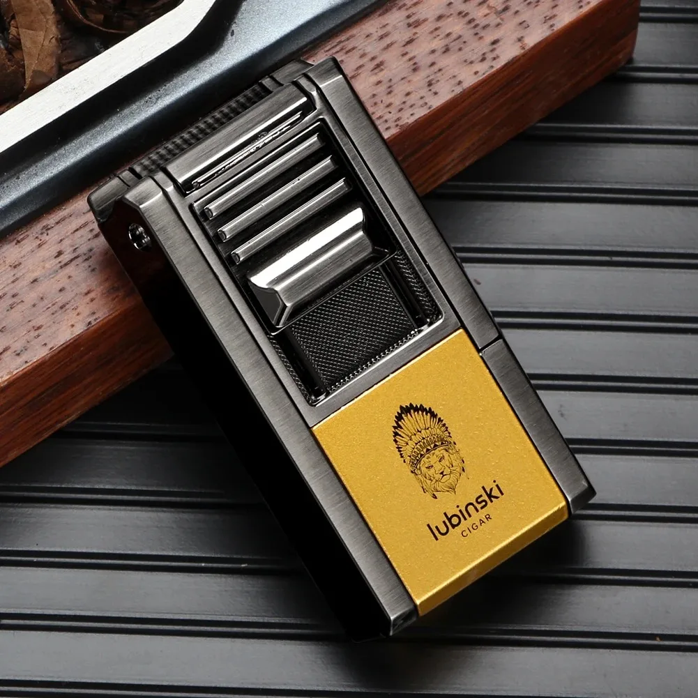 Lubinski-Metal-4-in-1-Cigar-Lighter-V-Shaped-Cutter-Tobacco-Holder ...