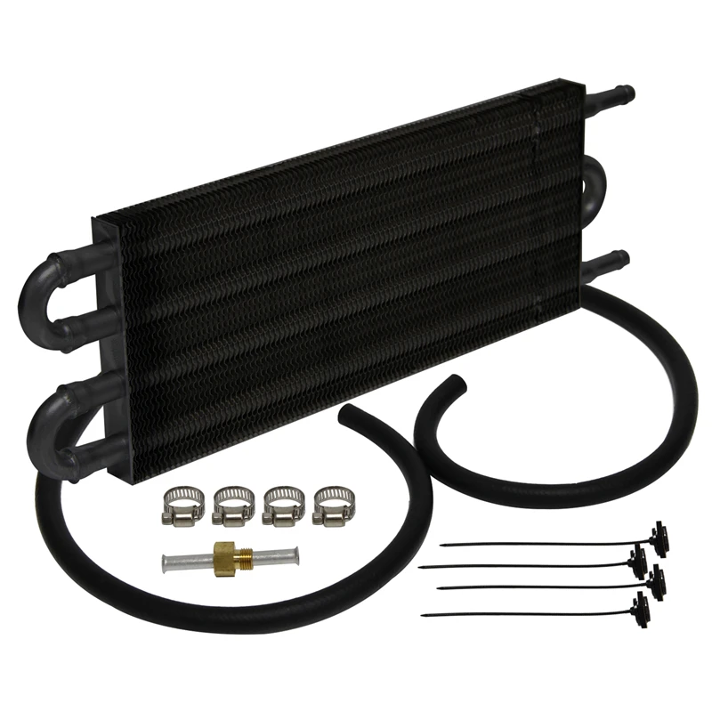 Transmission Oil Cooler 4-Row Universal Aluminum Kit – Remote Radiator ...