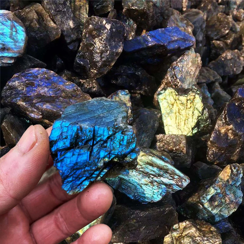 Piedra-de-labradorita-Natural-adornos-de-piedra-originales-espec-menes ...