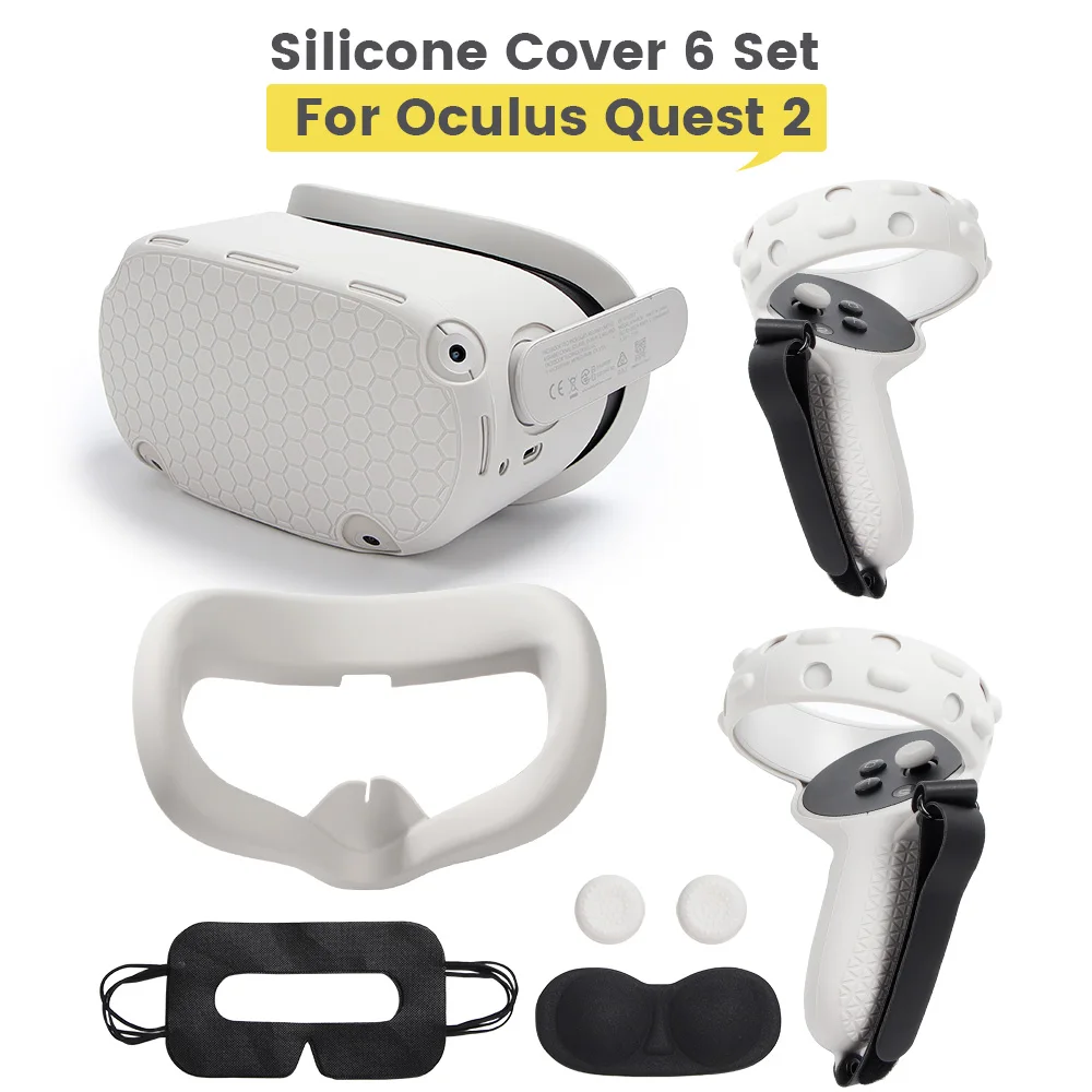 VR-Silicone-Cover-Set-For-Oculus-Quest-2-Accessories-Touch-Controller ...