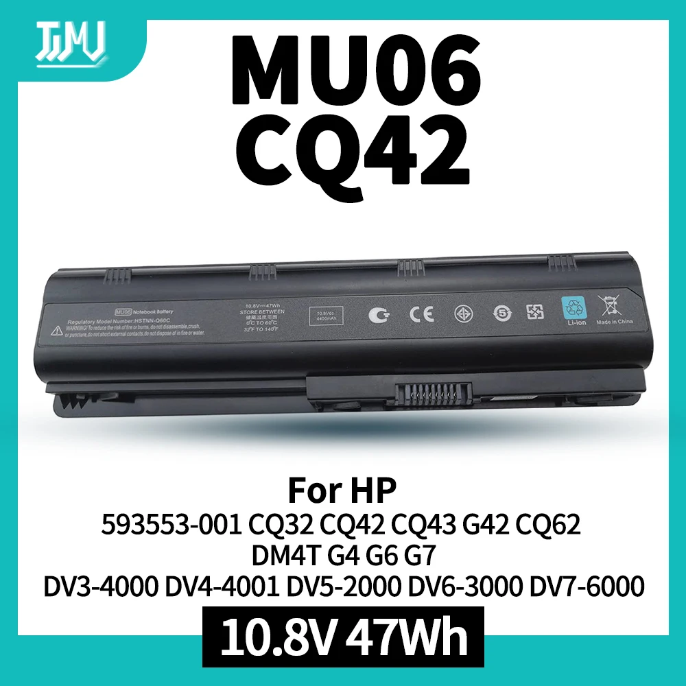 MU06-Battery-for-HP-Spare-593553-001-Compaq-Presario-CQ32-CQ42-CQ43 ...
