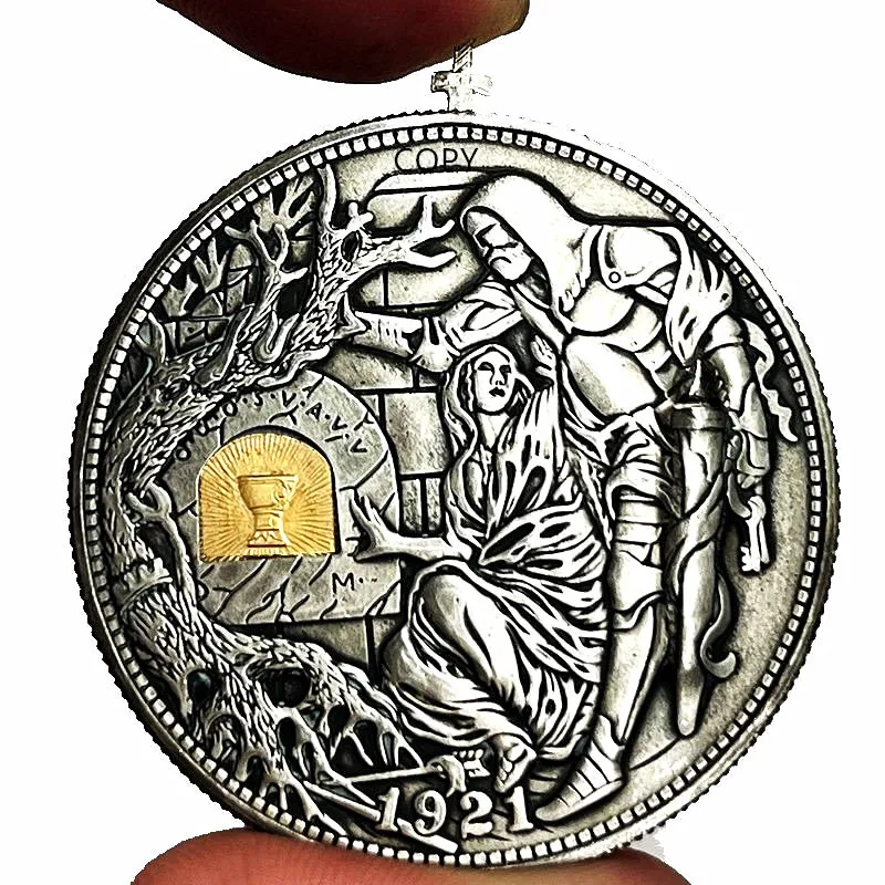 Movable-Mechanism-Holy-Grail-Coin-Roman-Booteen-Hobo-Nickel-Wandering ...