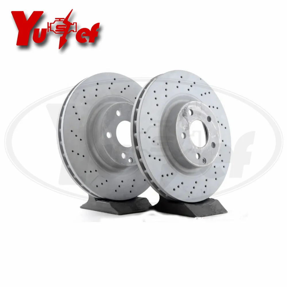 A-pair-Front-Brake-Disc-Rotor-Fits-For-MB-E-CALSS-W211-SL-CALSS-R230 ...