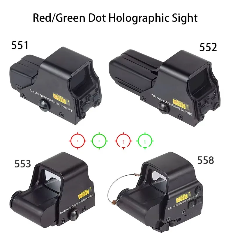 Tactical-Holographic-Sight-Scope-551552-553-558-Hunting-Red-Green-Dot ...