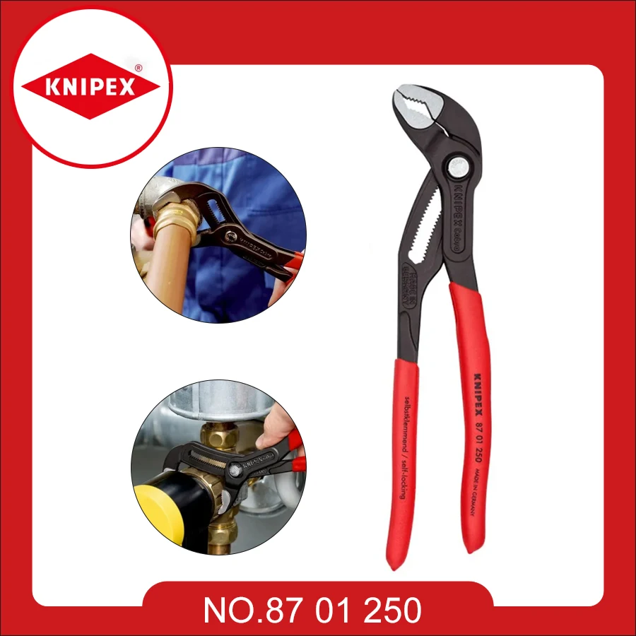 KNIPEX-TOOL-High-Tech-Cobra-waterpomptang-Ergonomische-tang-met ...