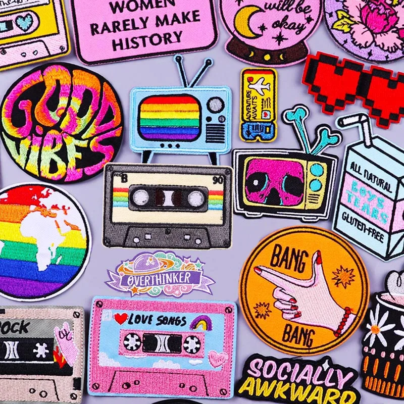 Carta-Dos-Desenhos-Animados-Patch-Bordado-Listra-DIY-Ferro-Em-Patches ...