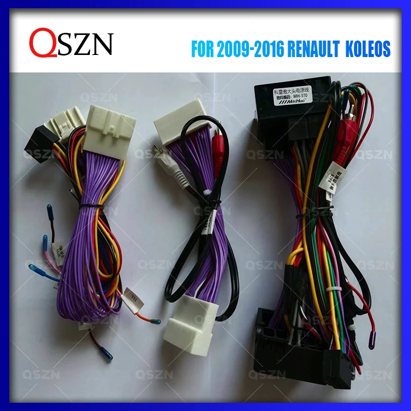 QSZN Car radio Adaptor For Renault Koleos 2009-2016 With Wiring Harness ...
