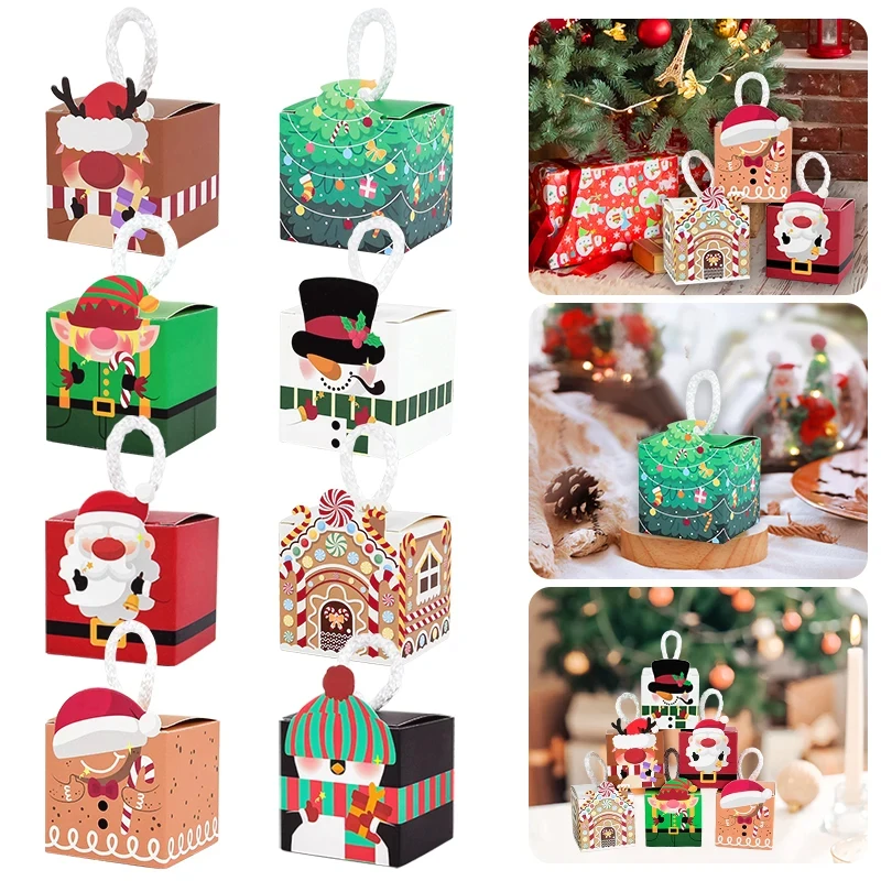 1Set-Christmas-Gift-Box-Xmas-Tree-Santa-Claus-Snowman-Paper-Candy ...