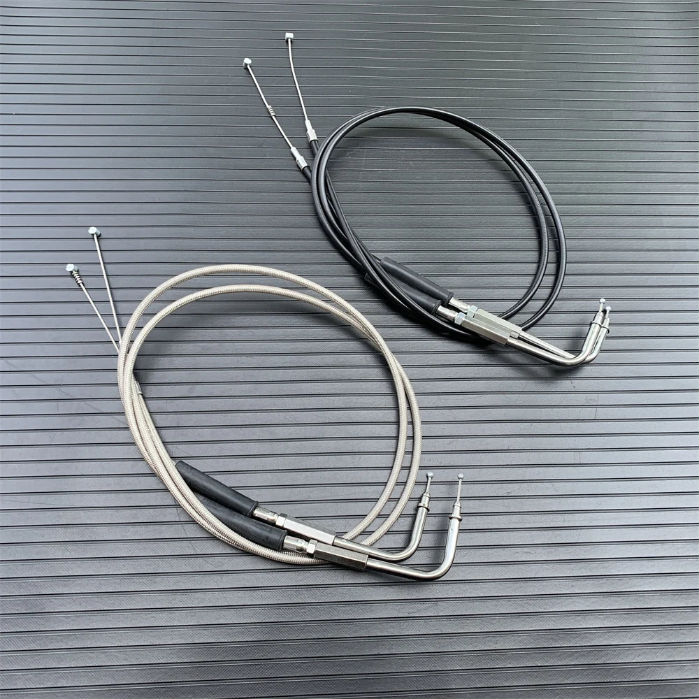 Weaving-Steel-Wires-Throttle-Cable-case-for-Harley-Sportster-XL1200-883 ...