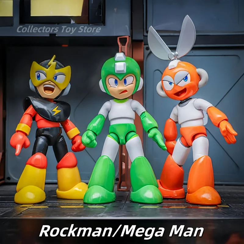 New Original Jada Toys 1/12 Rockman Anime Figure Bombman Cutman Elecman ...