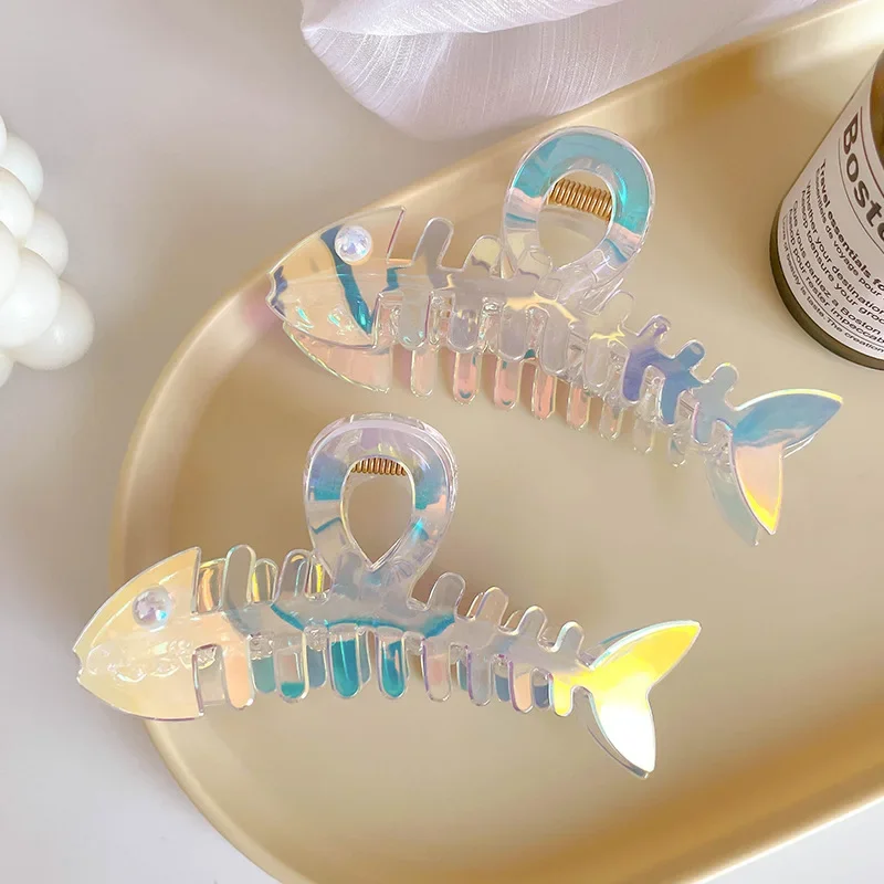 Original-Desige-Fishbone-Hair-Clips-Cartoon-Fish-Hair-Claw-Clip ...