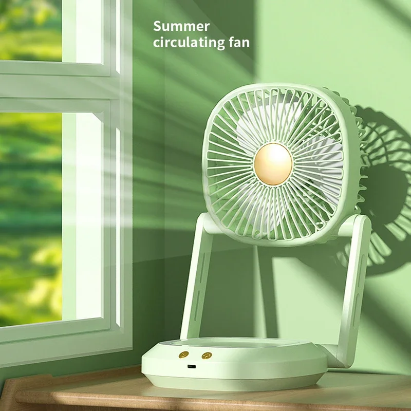 Home-Desktop-Office-Desk-Folding-Light-Electric-Fan-Portable-Mini ...