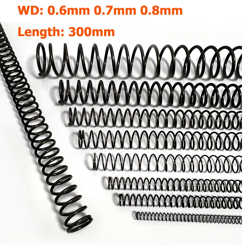 2PCS-Length-300mm-Pressure-Spring-65Manganese-Steel-Compression-Springs ...