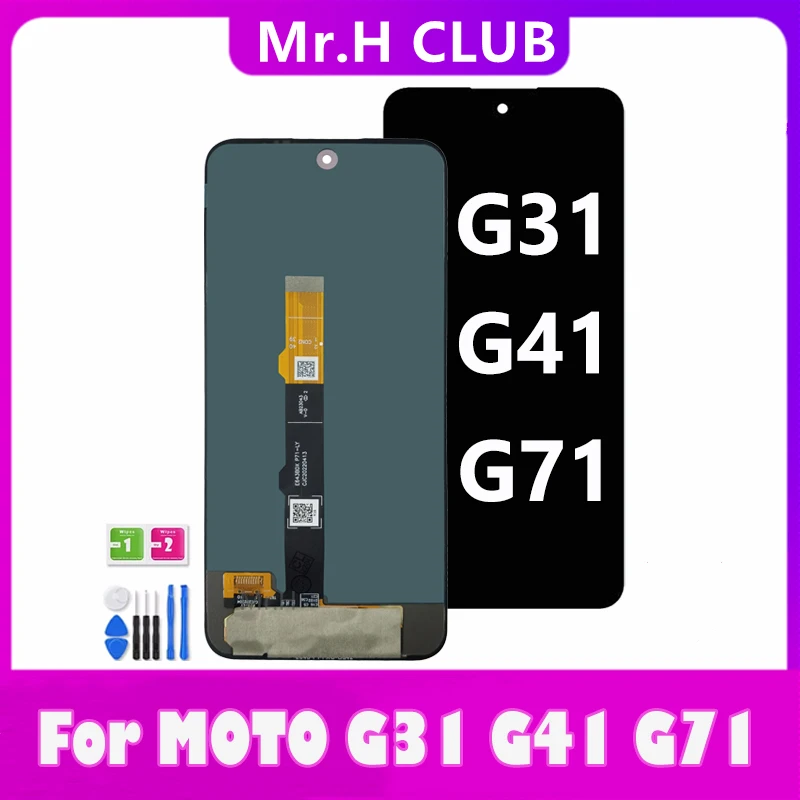 Pantalla LCD Original probada para Motorola Moto G31, G41, G71, XT2173, montaje de pantalla ...