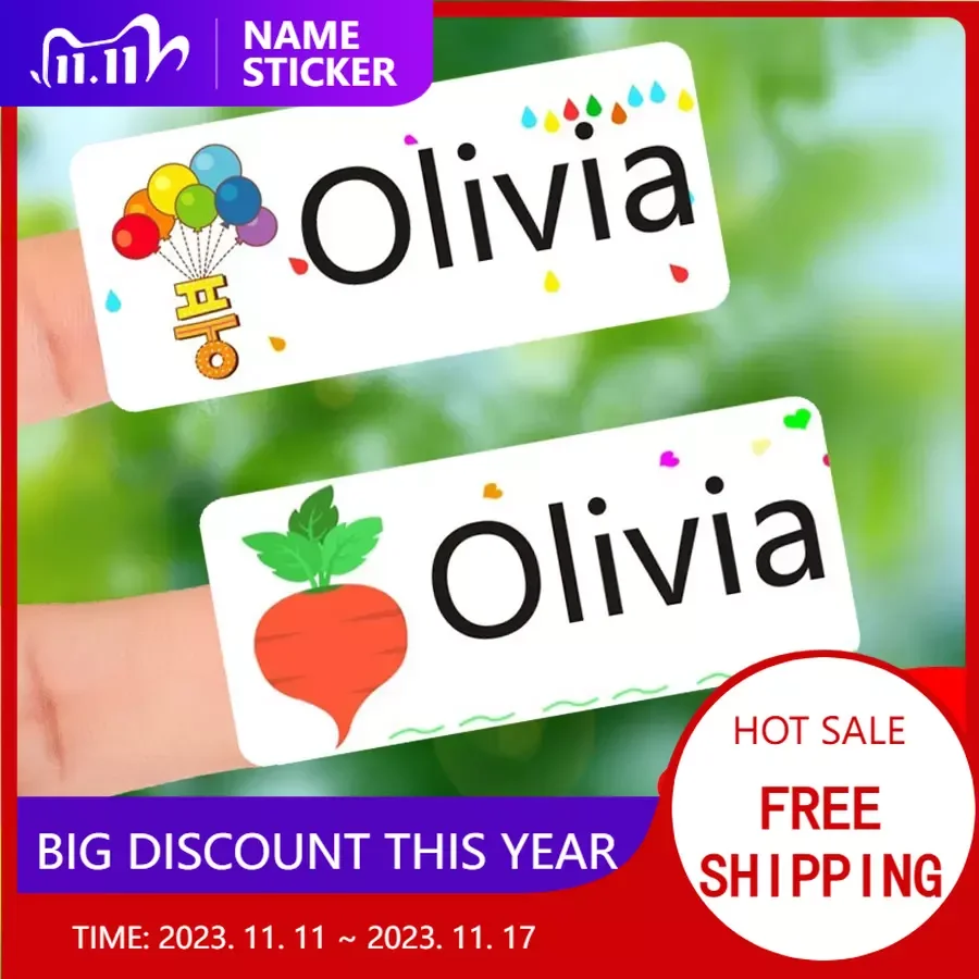 Personalized-First-Name-Sticker-In-Spain-Custom-Children-School ...