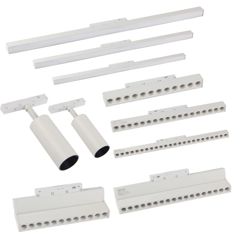 Modern-White-Magnetic-Track-Light-System-DC48V-Recessed-LED-Ceiling ...
