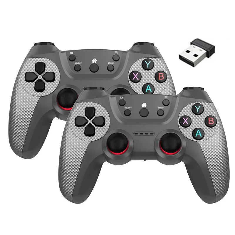 2PCs Wireless Controller Para PC Sem Fio Game Controller 2.4G GamePad ...