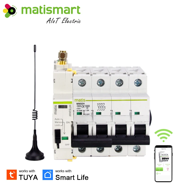 Matismart-MT53AW-Tuya-Smart-Life-MCB-AC-Timer-Remote-Control-Circuit ...