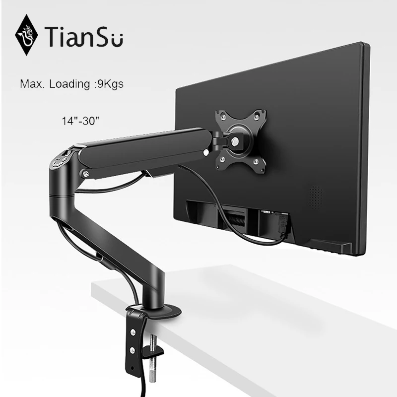 TIANSU-Monitor-Holder-14-30-Inch-Desktop-PC-Aluminum-Alloy-Arm-360 ...