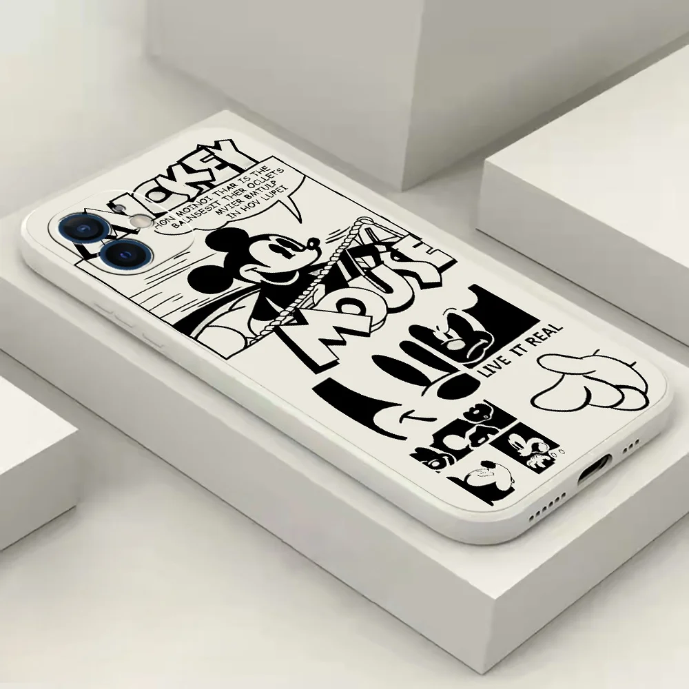 Mickey Mouse Anime Poster Print Phone Case For iPhone 11 12 13 14 Pro ...