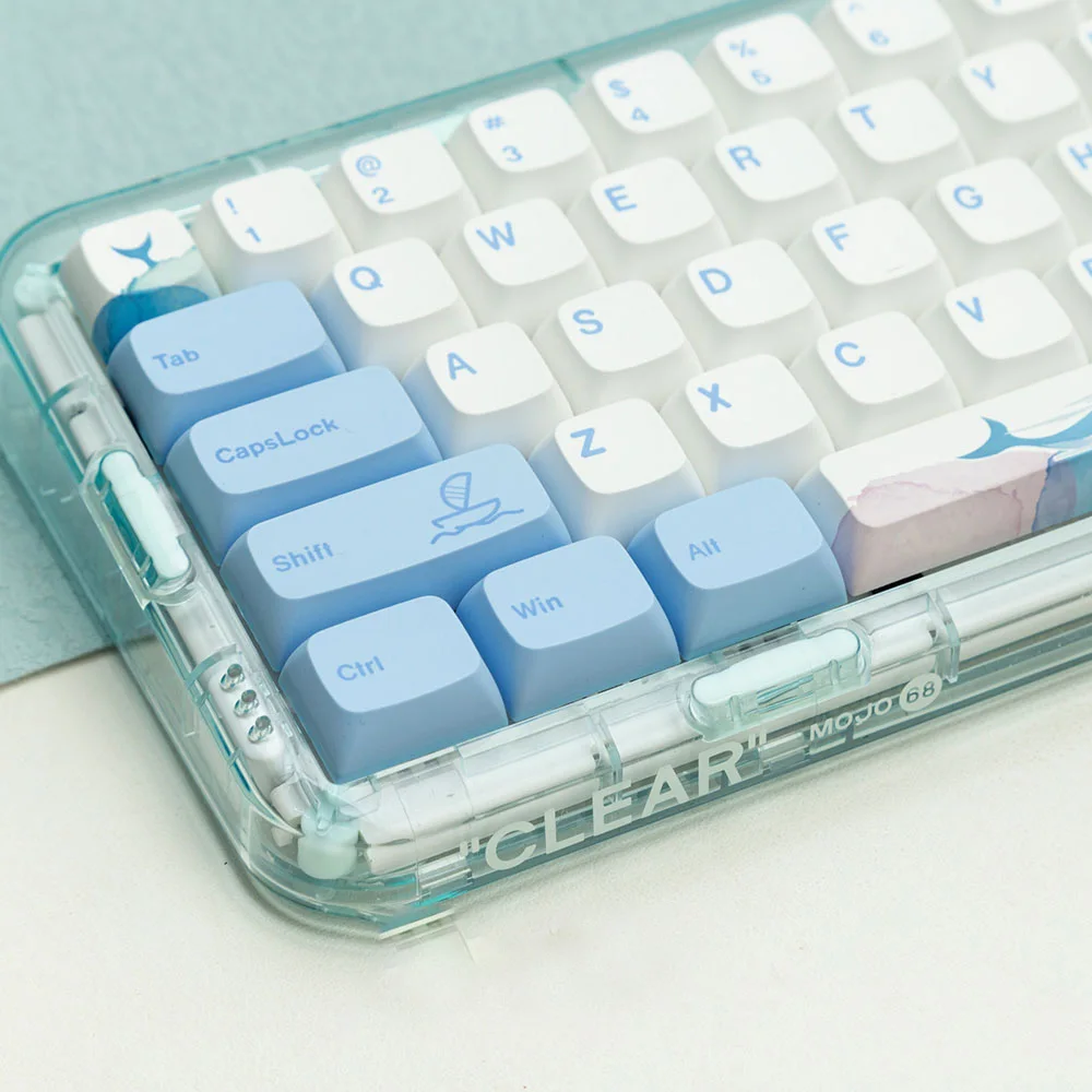 136-Keys-Ocean-Wave-PBT-XDA-Profile-Keycaps-For-Mx-Switch-Mechanical ...
