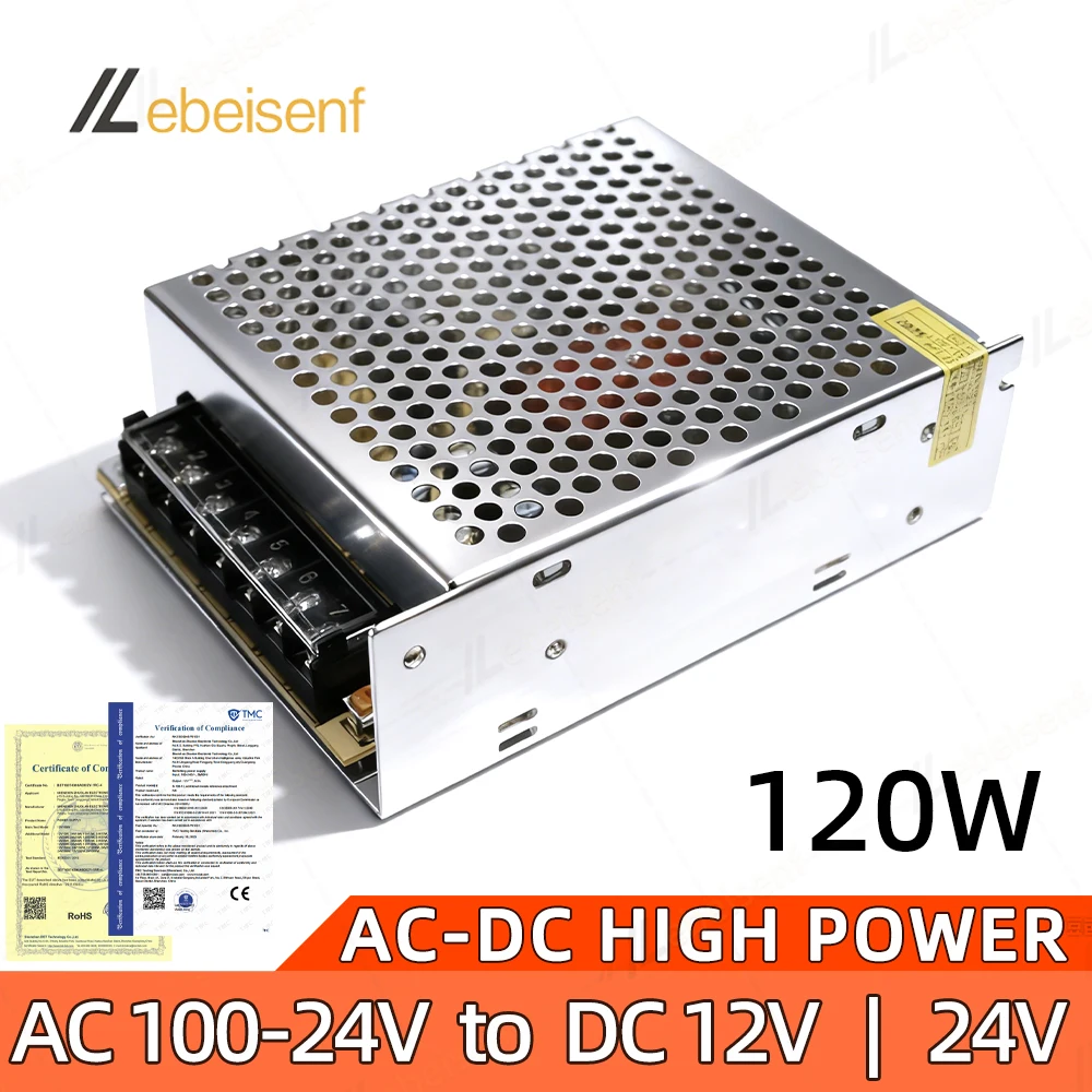 12V 10A 24V 5A DC Power Supply for Efficient Switching PSU LED Strip ...