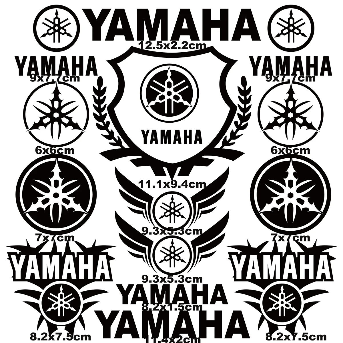 Yamaha Logo Decals