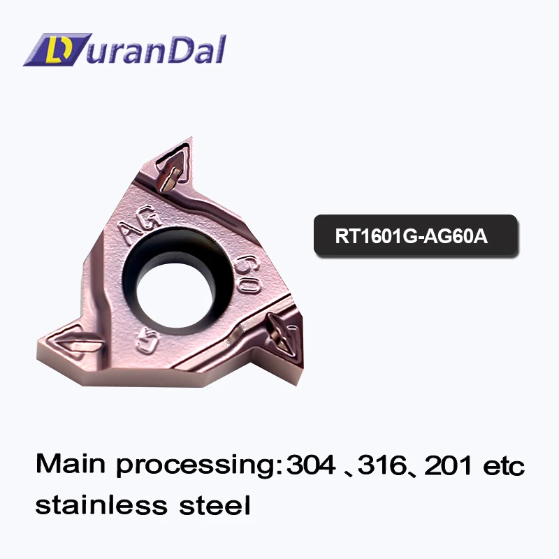 Threading Turning Inserts RT1601G-AG60 Threaded Carbide Cutter Plates ...