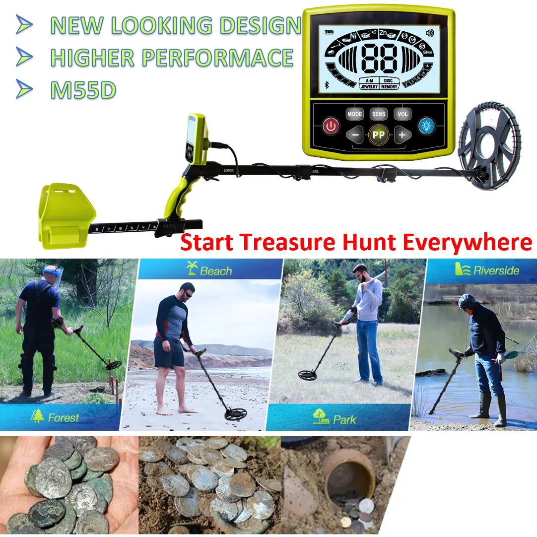 Novo-Detector-de-Ouro-MD55D-Underground-Alta-Sensibilidade-Metal-Finder ...