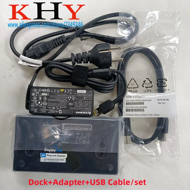 오리지널 씽크패드 USB 3.0 울트라 독, DK1523 03X7131 03X6898 40A8 SD20K40266 SD20H10908