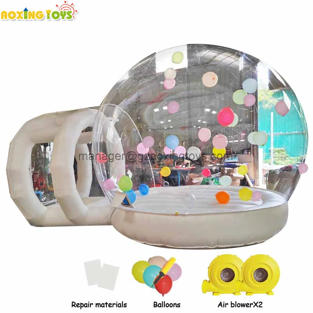 4M Outdoor Giant PVC Inflatable Bubble Tent Balloon House White Bouncy ...