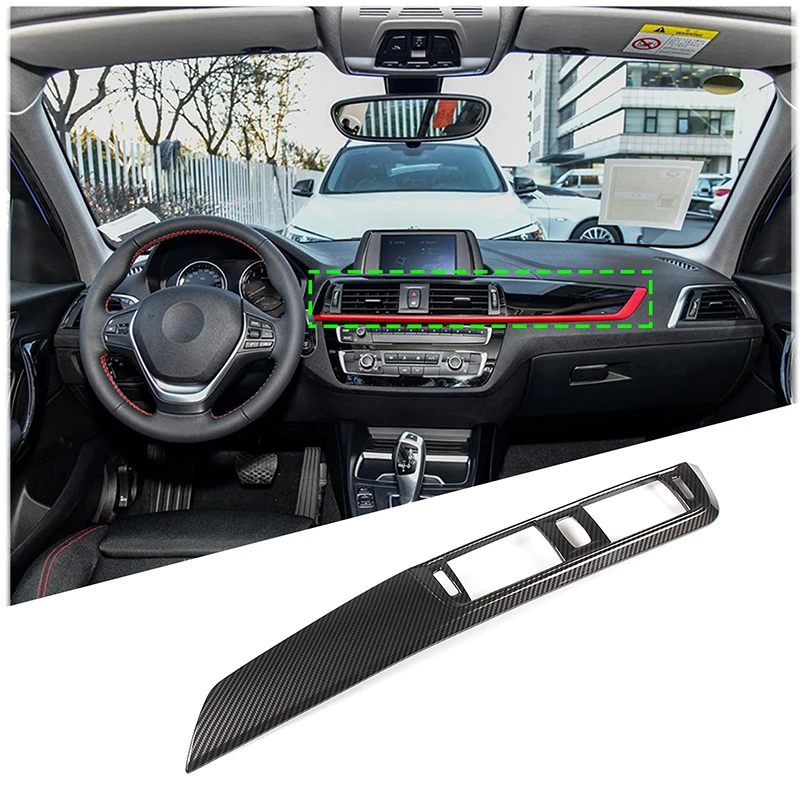 ABS-Car-Center-Console-Dashboard-Panel-Cover-Trim-Sticker-For-BMW-1-2 ...