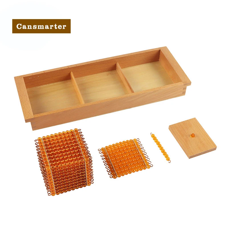 Montessori Baby Toy Numberblocks Decimal Symbols With Trays Beads ...