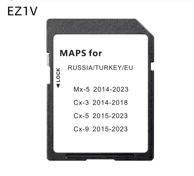 2023 Newest Navigation cards EZ1V Map Card For Mazda 2 3 6 CX3 CX5 MX5 ...