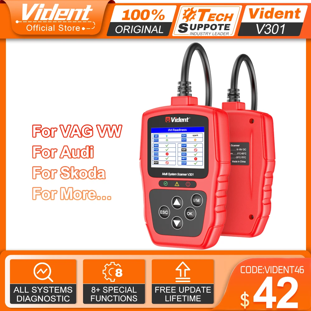 2024-Vident-V301-Automotive-Scanner-Full-System-Code-Reader-with-SAS ...