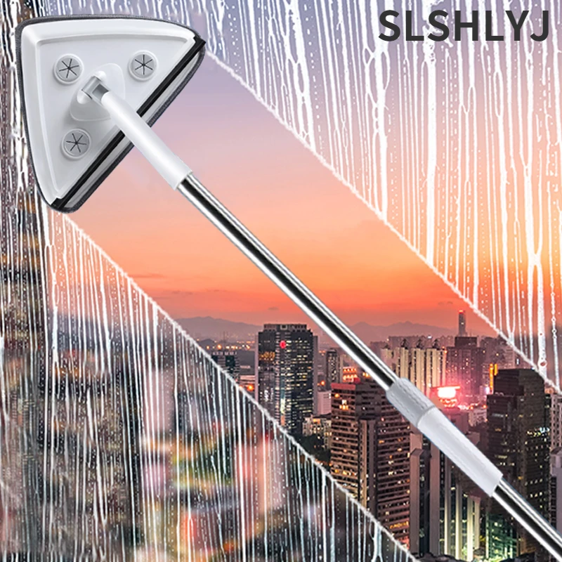 Triangle-Glass-Wiper-Telescopic-Rod-Windows-Cleaning-Brush-Window ...