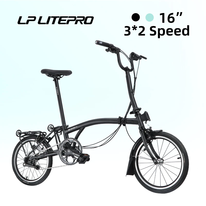 Lp Litepro 16inch Bicycle Hard Frame Double V Brake Internal 3 External ...