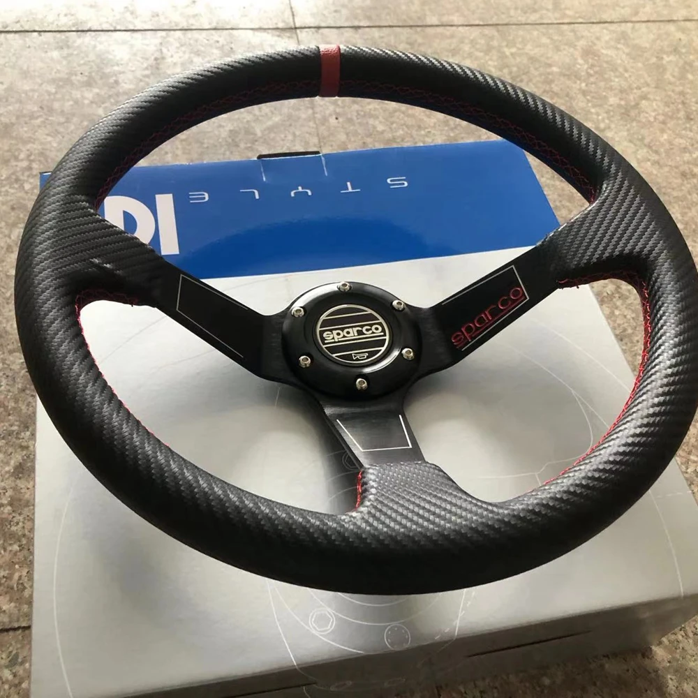 Volante-Universal-de-350MM-para-coche-de-carreras-Rally-SP-volante-JDM ...