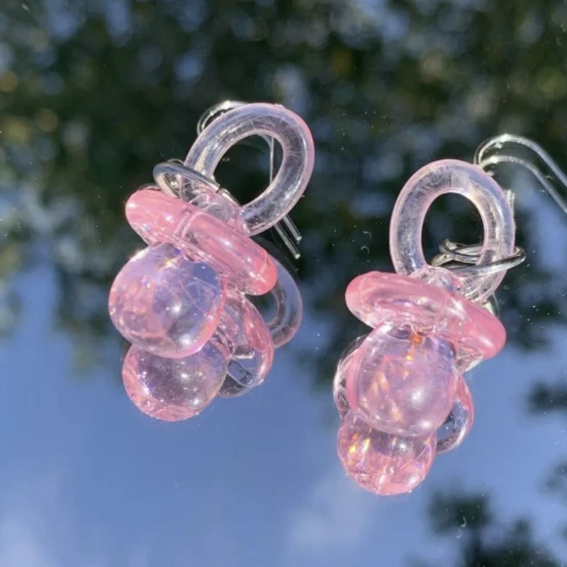 New-Fashion-Creative-Funny-Mini-Pacifier-Charms-Dangle-Earrings-Sweet ...