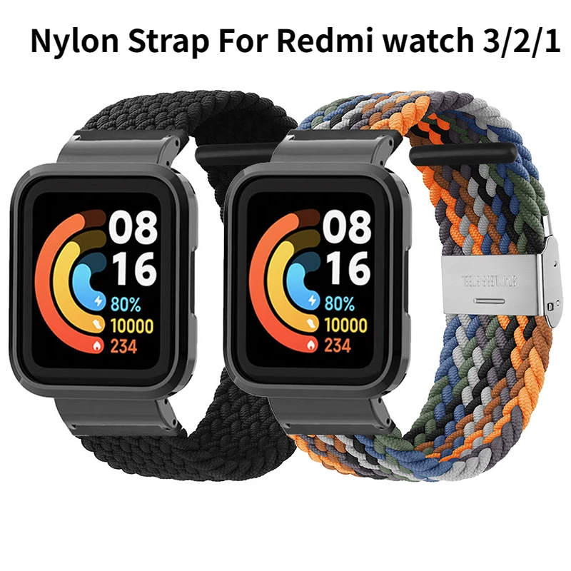 Nylon Watchband For Redmi watch 3 Correa Bracelet with Case Breathable ...