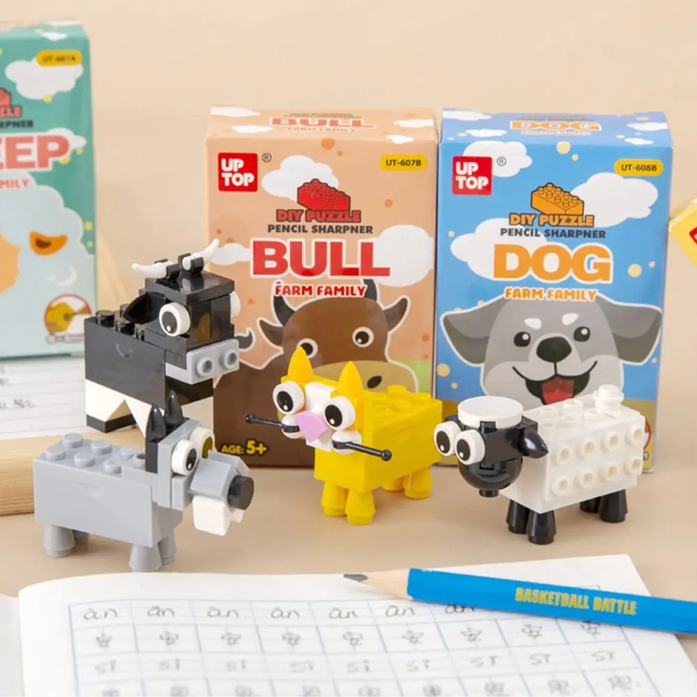 Building-Blocks-Pencil-Sharpener-Creative-Animal-Plastic-Students ...
